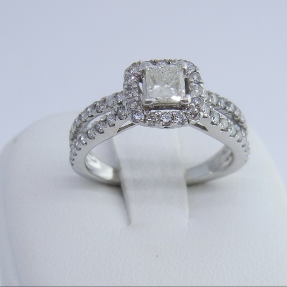Jewelry | 1 Ct Princess Cut Diamond Engagement Ring 14k | Poshmark